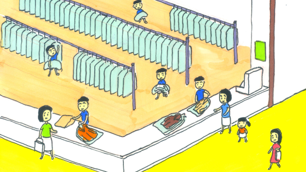 クリーニング店で働く少年たちを描いてみました。｜akisen｜coconalaブログ